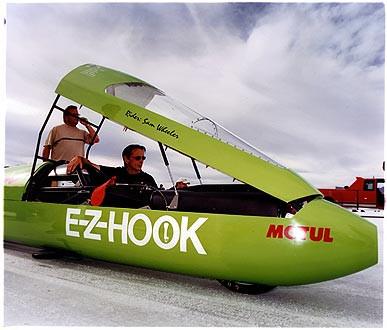 Sam Wheeler - E-Z Hook Motorcycle Streamliner, Bonneville, Utah 2003 ...